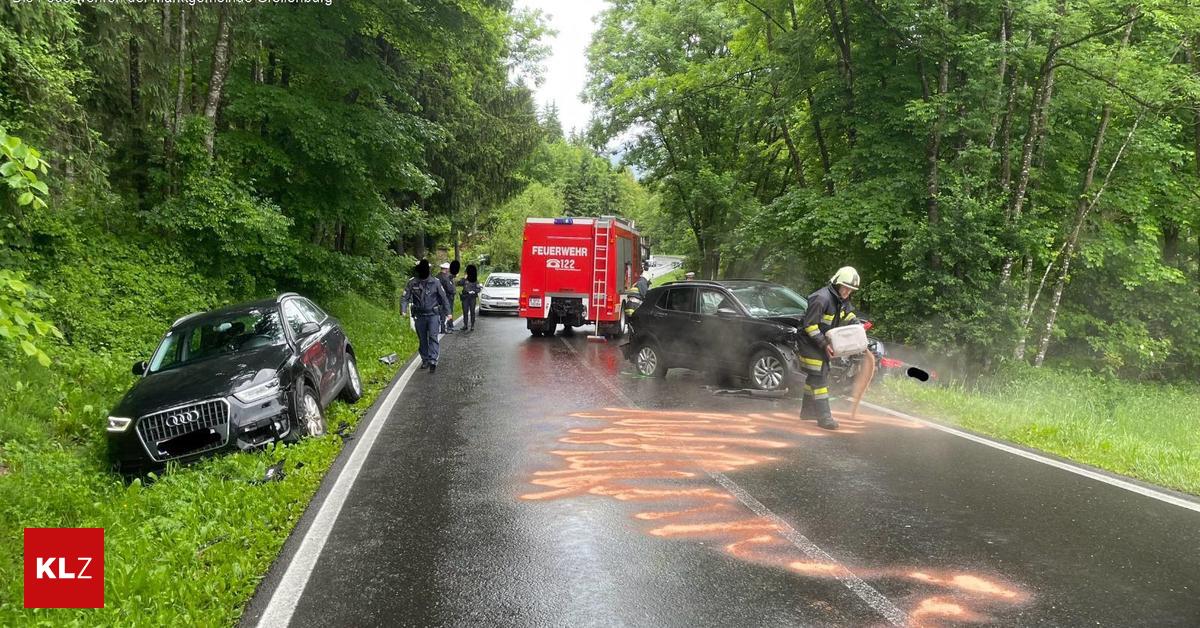 Frau verletzt: Drei Fahrzeuge in Unfall auf der B100 verwickelt